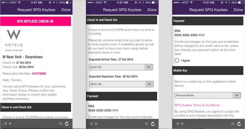 Starwood Debuts SPG Keyless: Mobile Check-In and Keys - The Points Guy