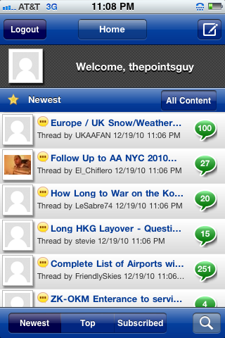 Flyertalk IPhone App Now Available - The Points Guy