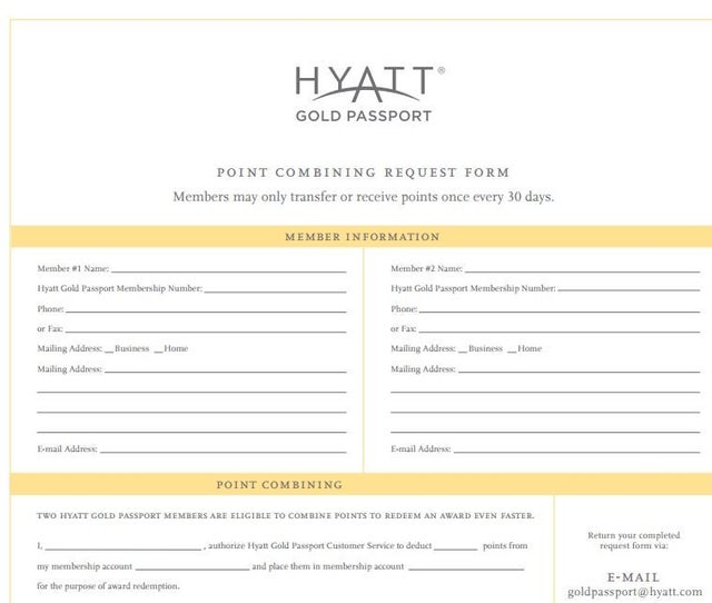 How Can I Combine Points From Two Hyatt Gold Passport Accounts? - The ...