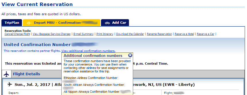 Tip: Finding Partner Confirmation Numbers for United Awards - The ...