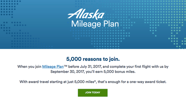 Alaska Airlines Offering 5,000 Bonus Miles to New Members - The Points Guy