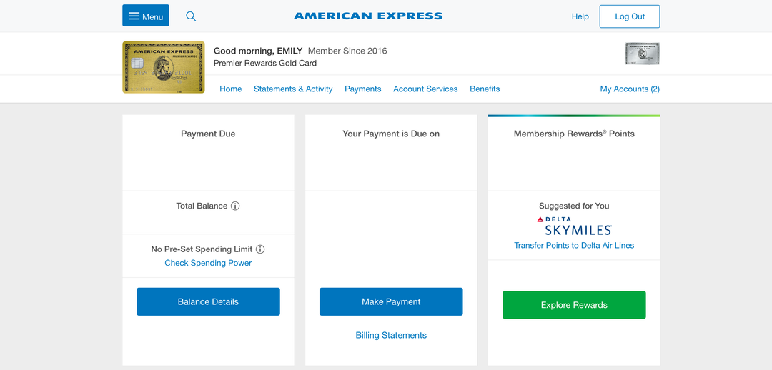 American Express Launches New Account Dashboard - The Points Guy