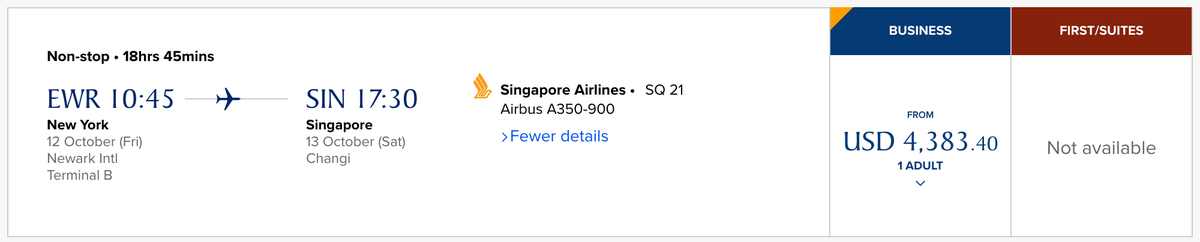 Book Paid And Award Tickets For SQ21, World's Longest Flight - The ...