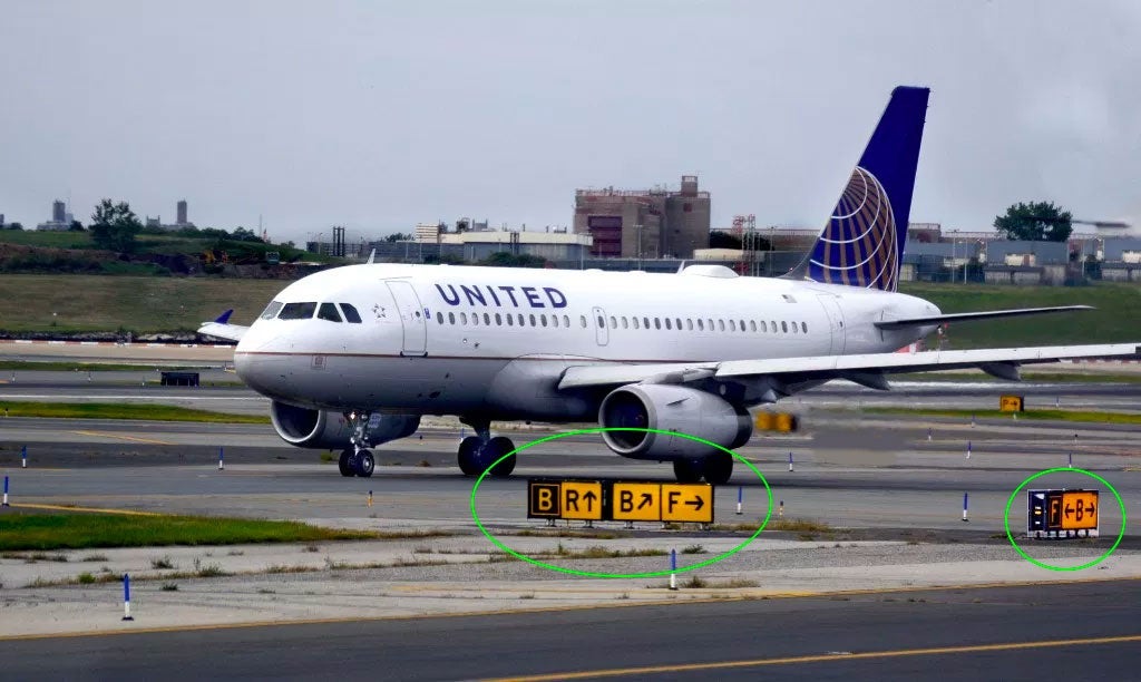 How to Read Airport Taxiway Signs - The Points Guy