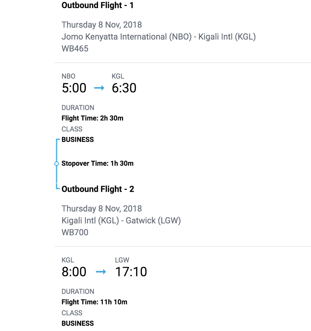 Review: RwandAir (A330) in Business From Kigali to London - The Points Guy
