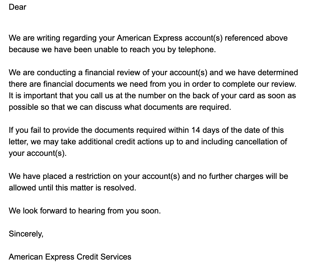 Here's what you need to know about an Amex financial review - The ...