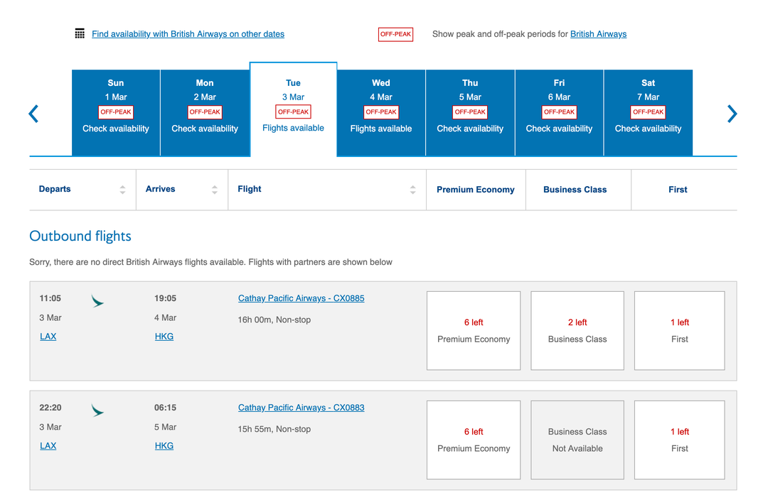 Booking Partner Award Flights Using British Airways Avios - The Points Guy
