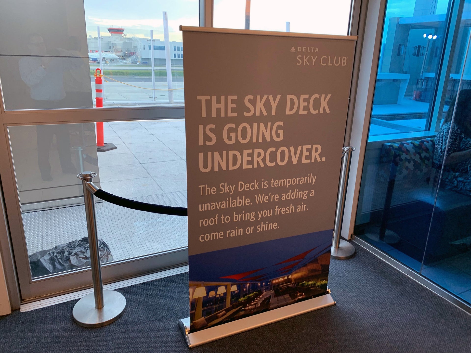 Delta Sky Deck Reopens in Atlanta With All-Weather Roof - The Points Guy