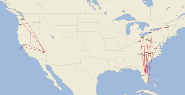 Spirit plans circle routes to 14 cities across US - The Points Guy