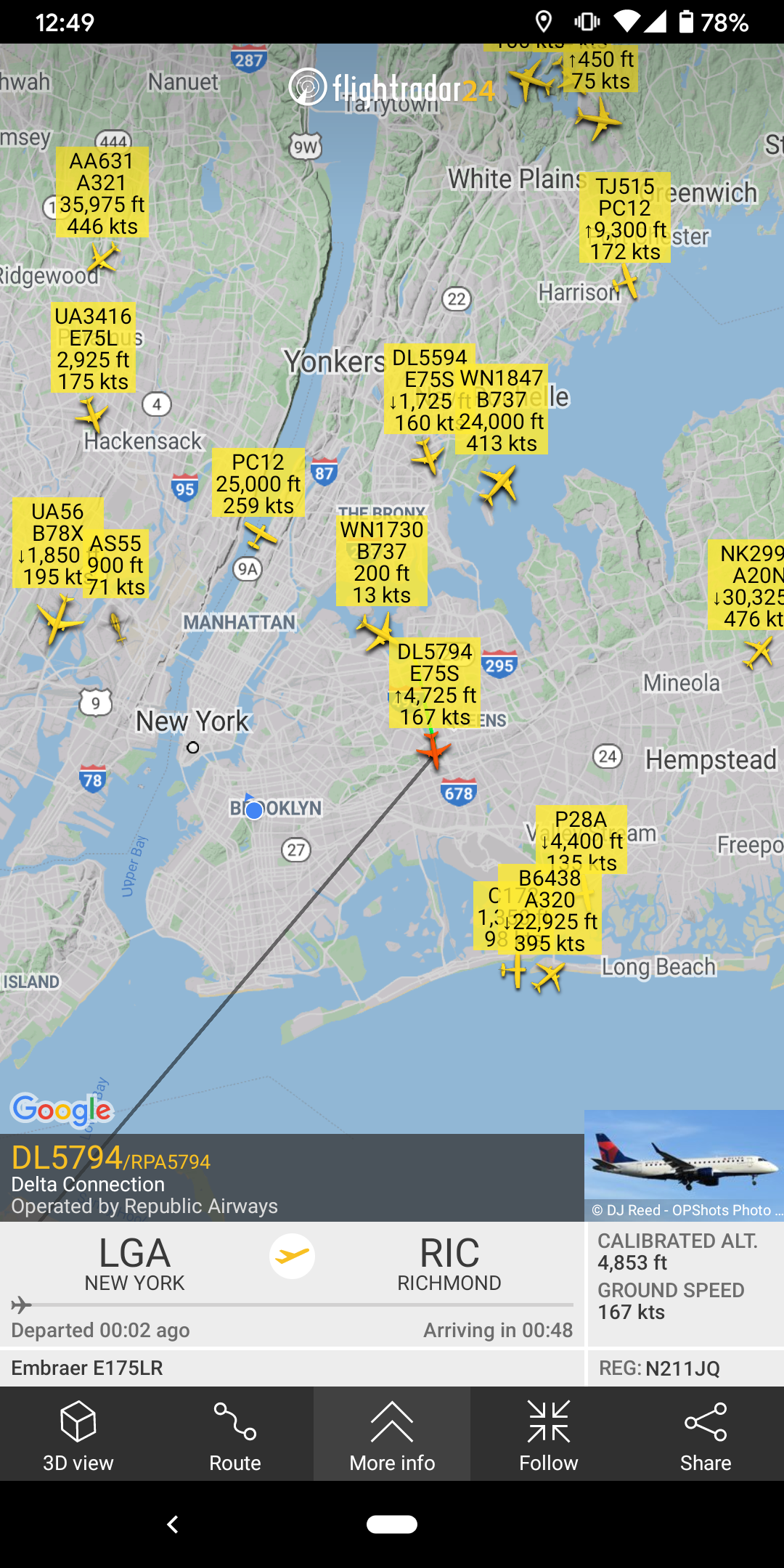 How to use flight-tracker apps to tell what planes are overhead - The ...