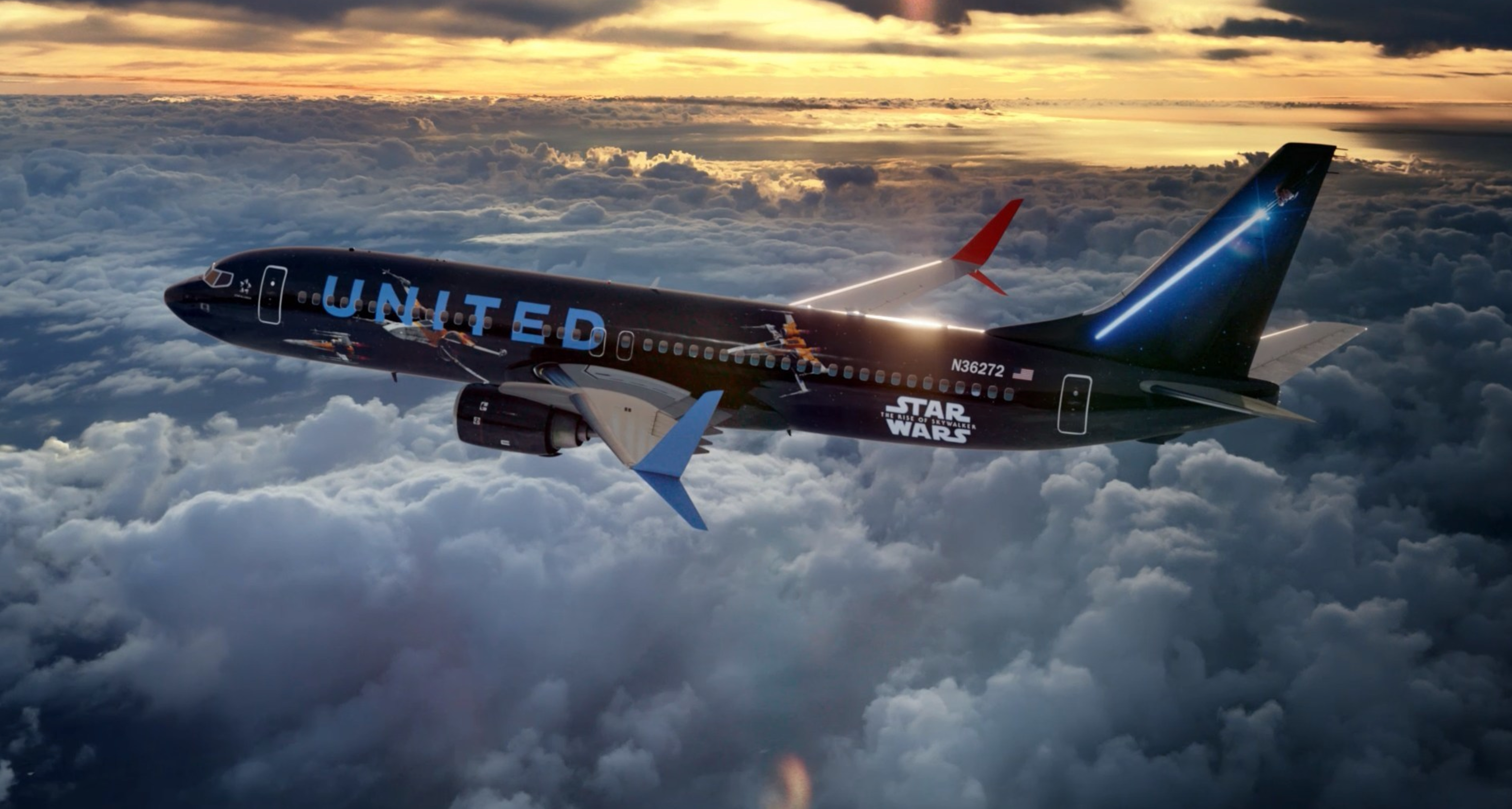 I got to fly on the United Airlines Star Wars plane - Here's what it's ...