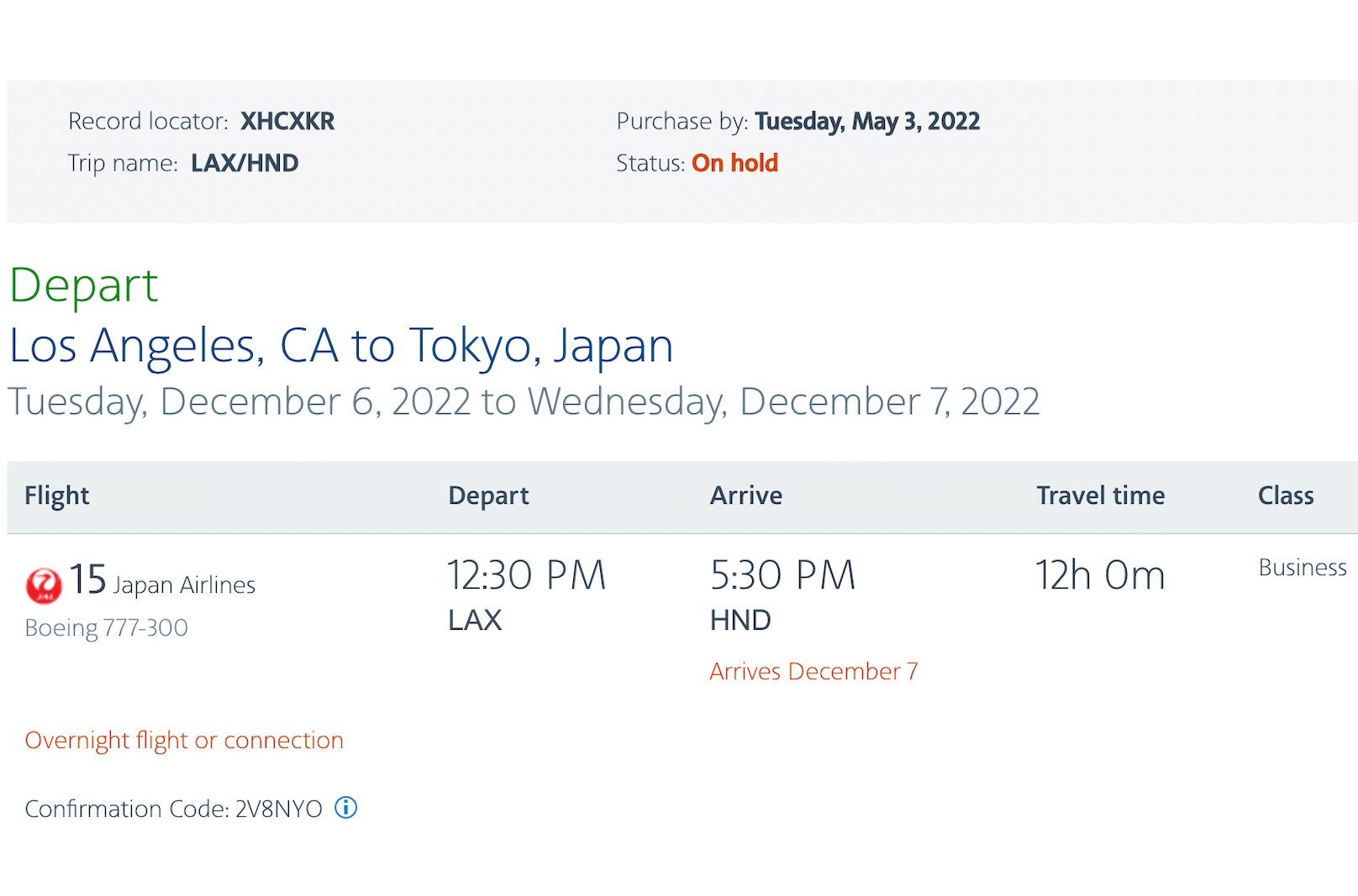 Complete guide to airline award ticket hold policies - The Points Guy
