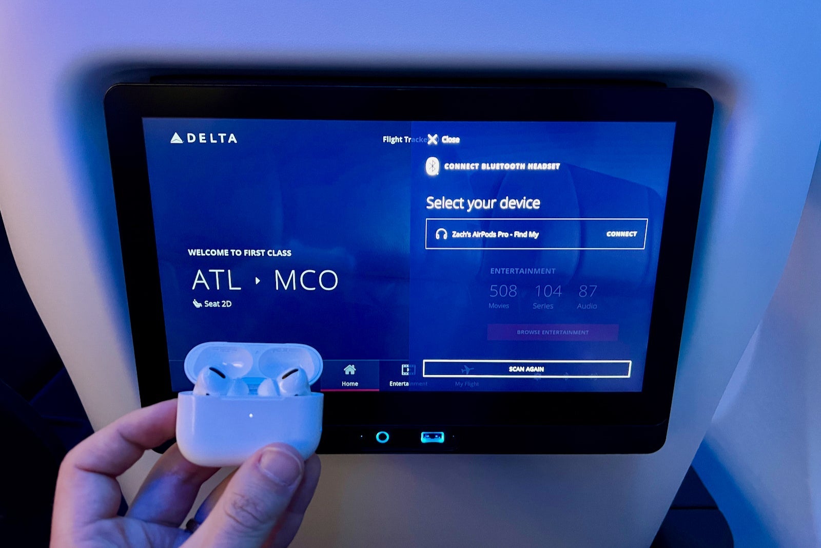 Delta joins United in rolling out Bluetooth headphone support on latest ...