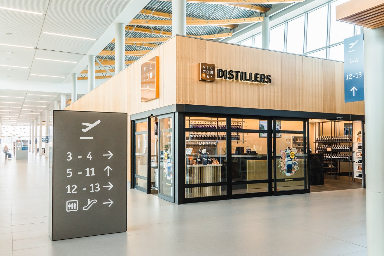 Distillery inside the Victoria, British Columbia airport - The Points Guy