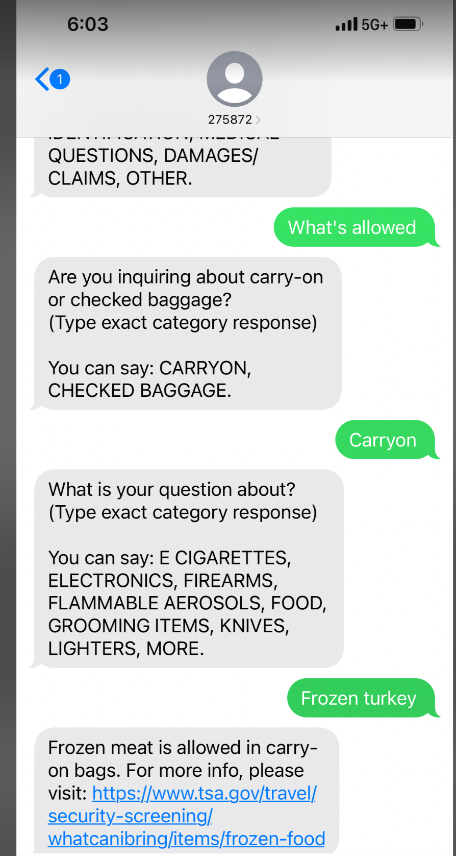 Can I pack it? Text the TSA and ask - The Points Guy
