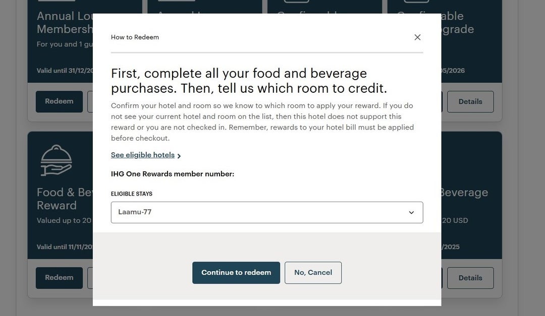IHG food-and-beverage rewards: How to earn and redeem - The Points Guy