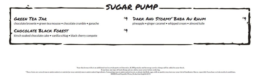 NCL's Food Republic menu: Learn all about this cruise restaurant - The ...