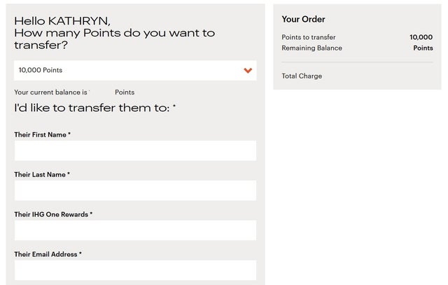 How to transfer IHG points for free to other members - The Points Guy