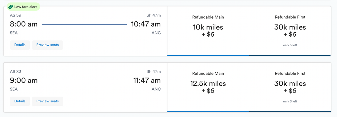 Alaska Airlines Mileage Plan award chart changes are now live - The ...