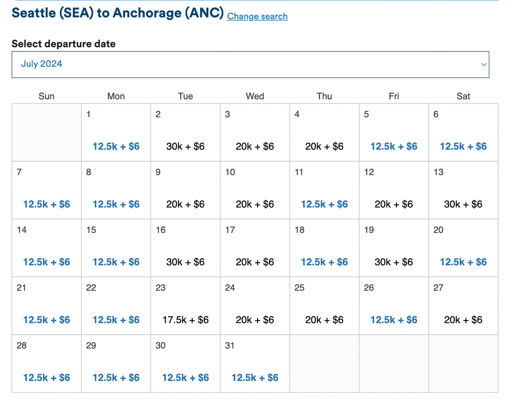 Alaska Airlines Mileage Plan award chart changes are now live - The ...