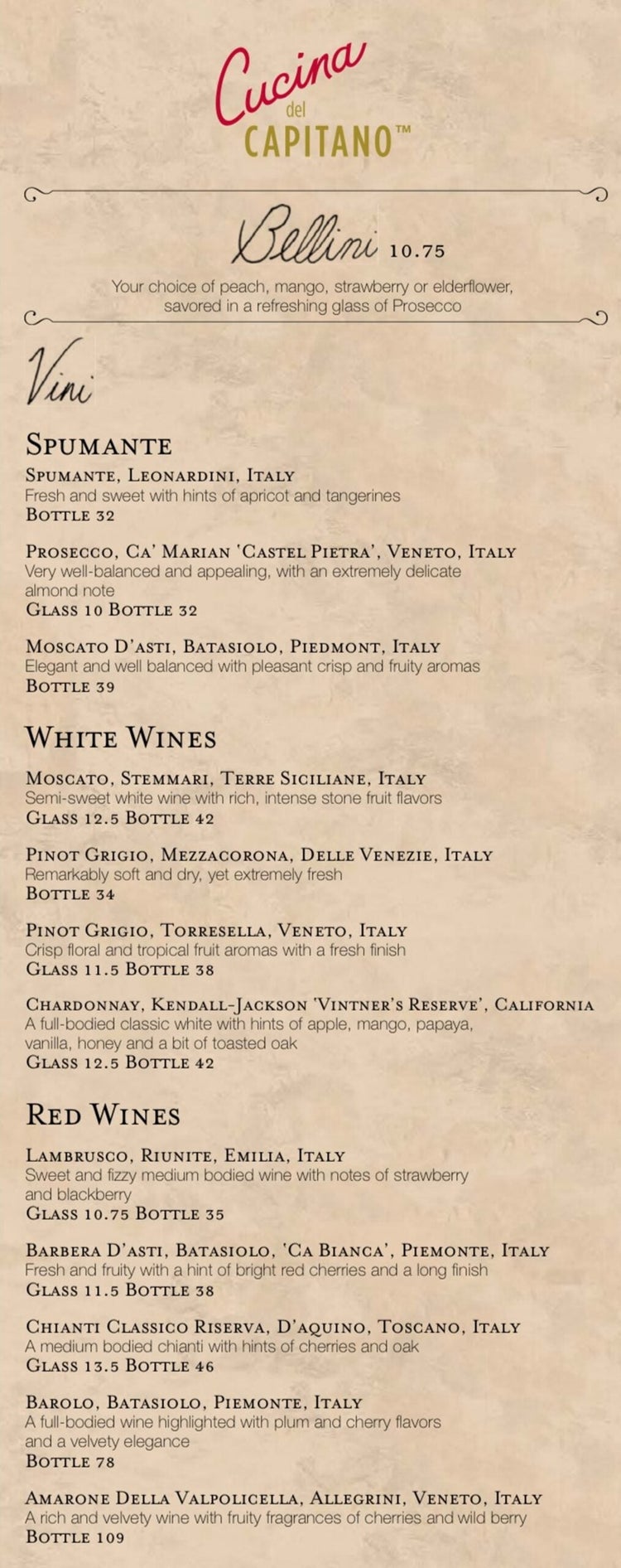 Cucina del Capitano: Carnival Cruise Line's Italian restaurant - The ...