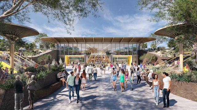 Brightline West groundbreaking in Las Vegas kicks off high-speed rail ...