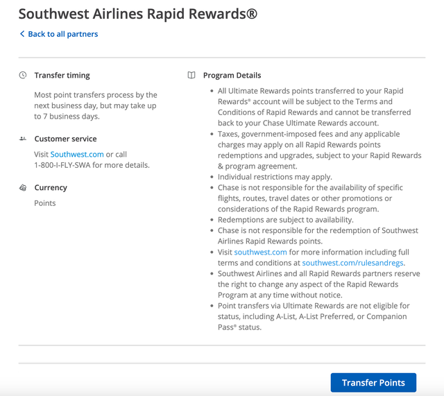 How to transfer Chase points to Southwest Rapid Rewards - The Points Guy