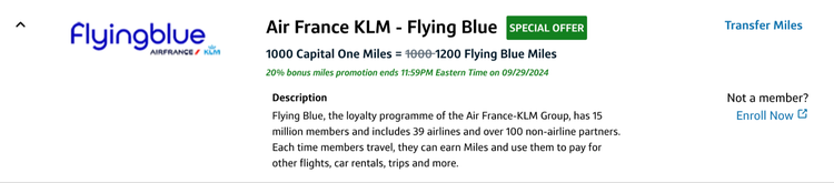 Capital One transfer bonus to Air France-KLM: Receive 20% Flying Blue ...
