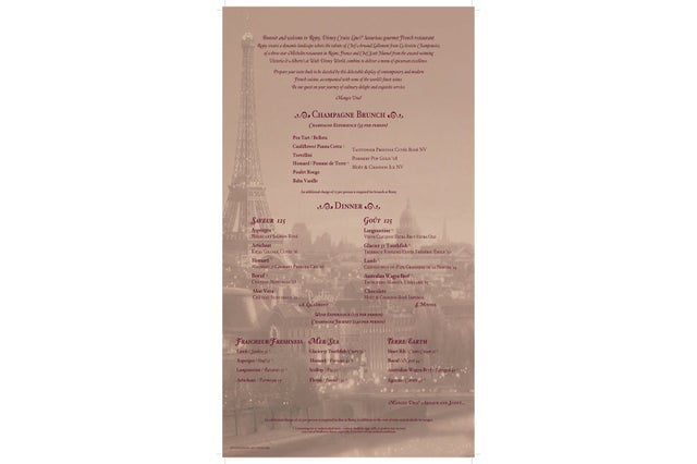 Remy: A guide to Disney Cruise Line's French restaurant (with menu ...