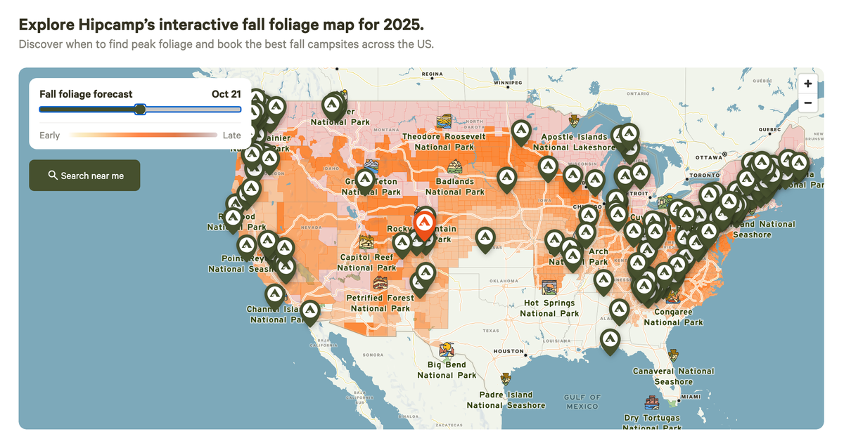 Here's where you can see fall foliage across the US in 2025 - The ...
