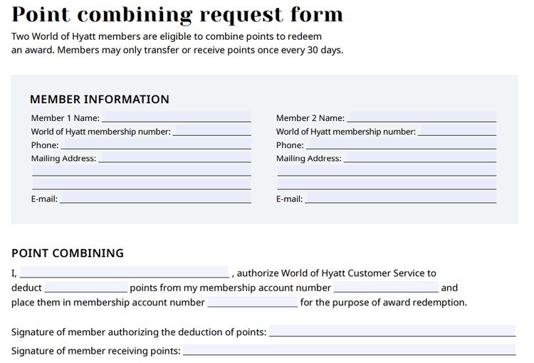 Can you transfer Hyatt points to another person? - The Points Guy