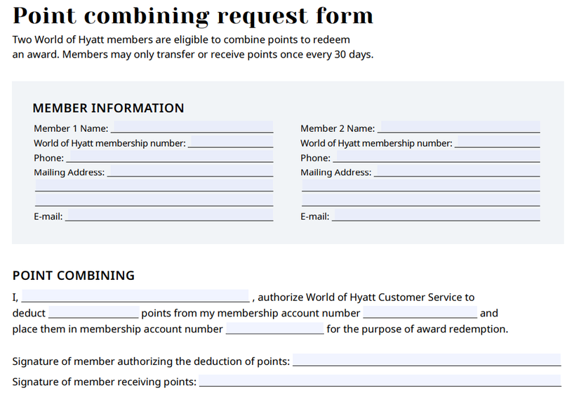 Can you transfer Hyatt points to another person? - The Points Guy
