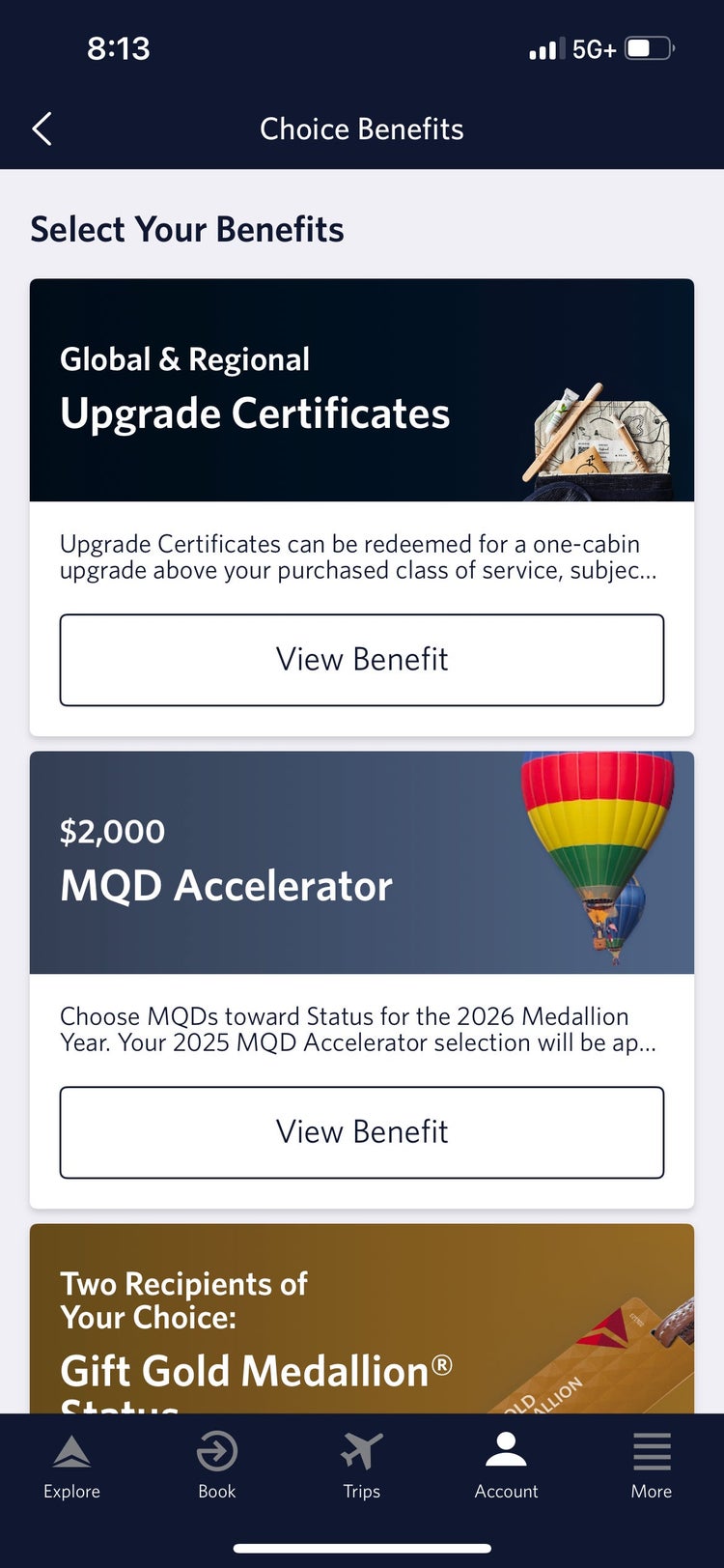 Check your SkyMiles account: Delta Choice Benefits, guest passes and ...