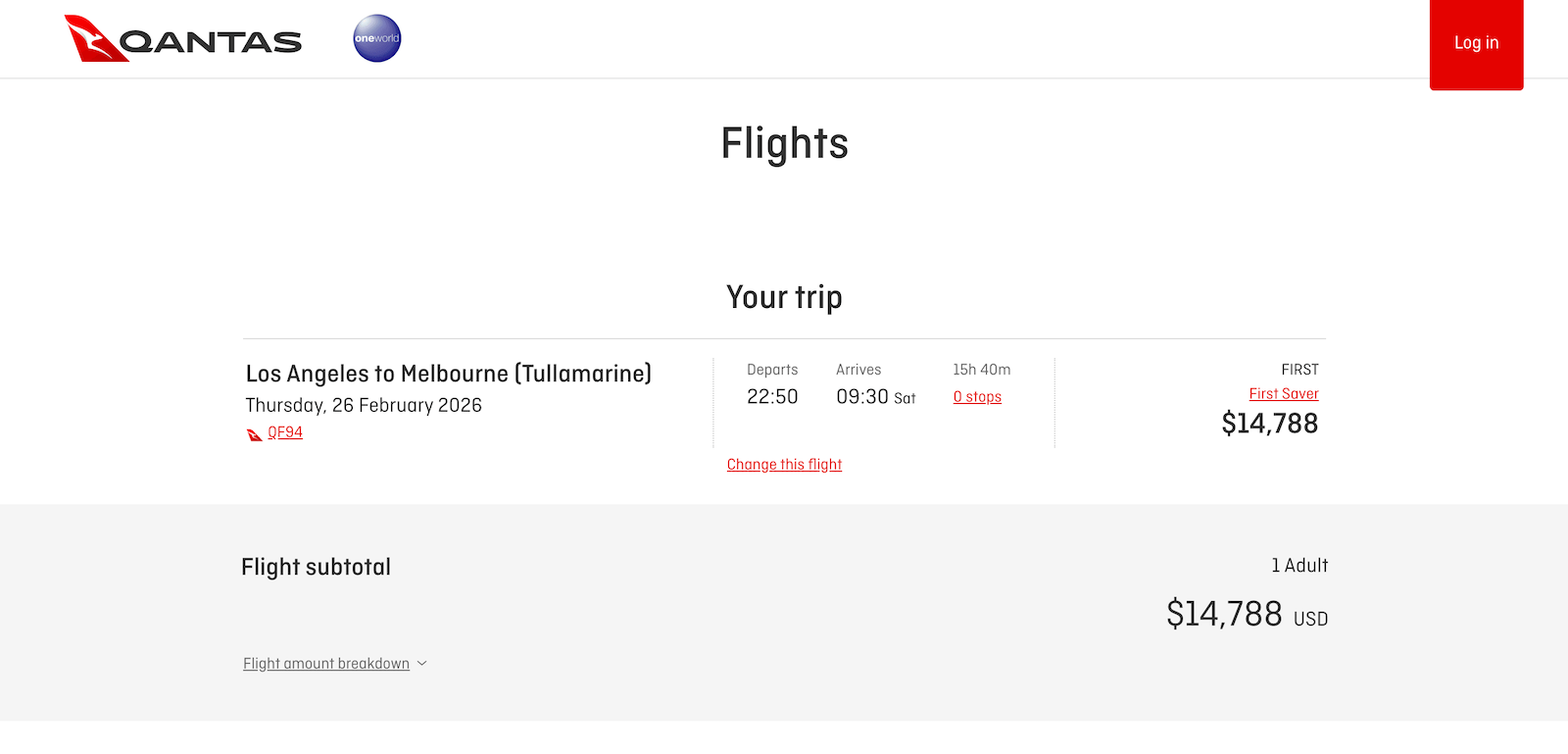 Review of Qantas first class from Los Angeles to Melbourne, Australia ...