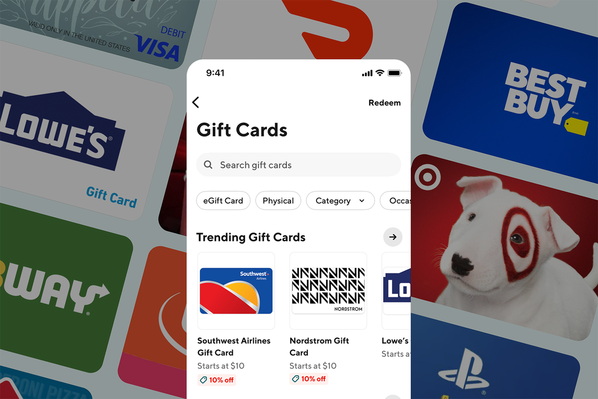 How to save money on gift cards with the DoorDash Gift Card Shop - The ...