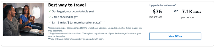 No more mileage award upgrade chart as American Airlines unveils ...