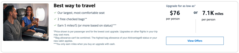 No more mileage award upgrade chart as American Airlines unveils ...