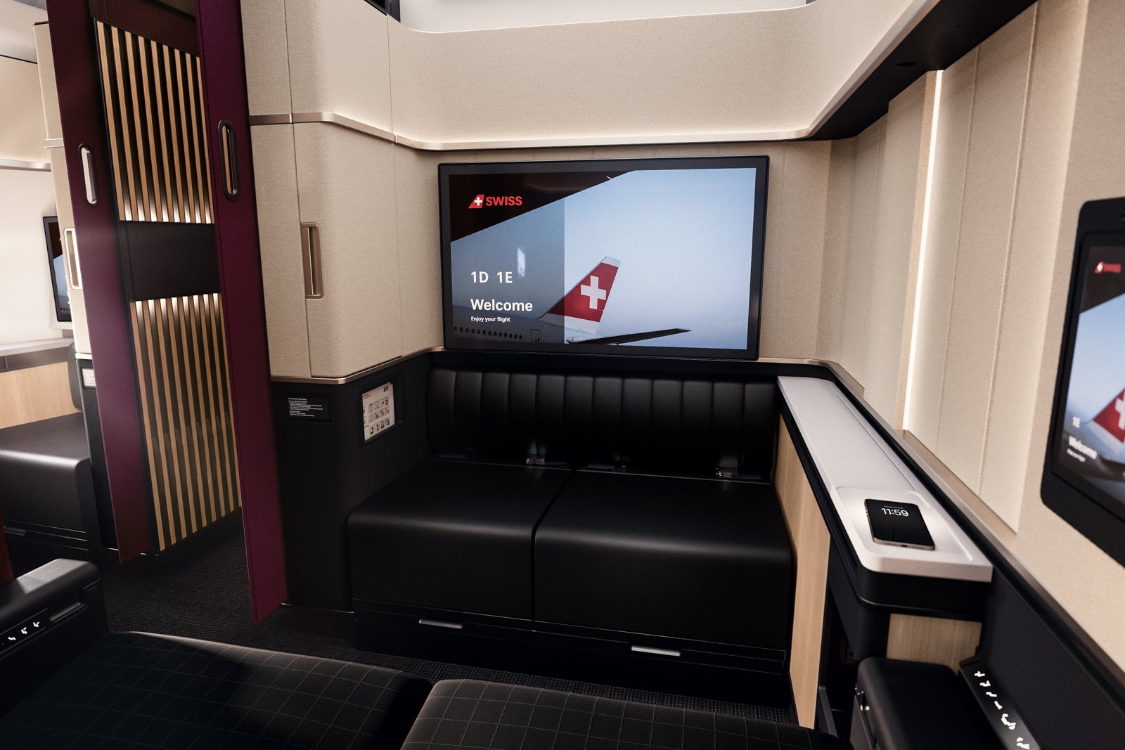 Swiss unveils new A350-900 cabin interiors including first class ...