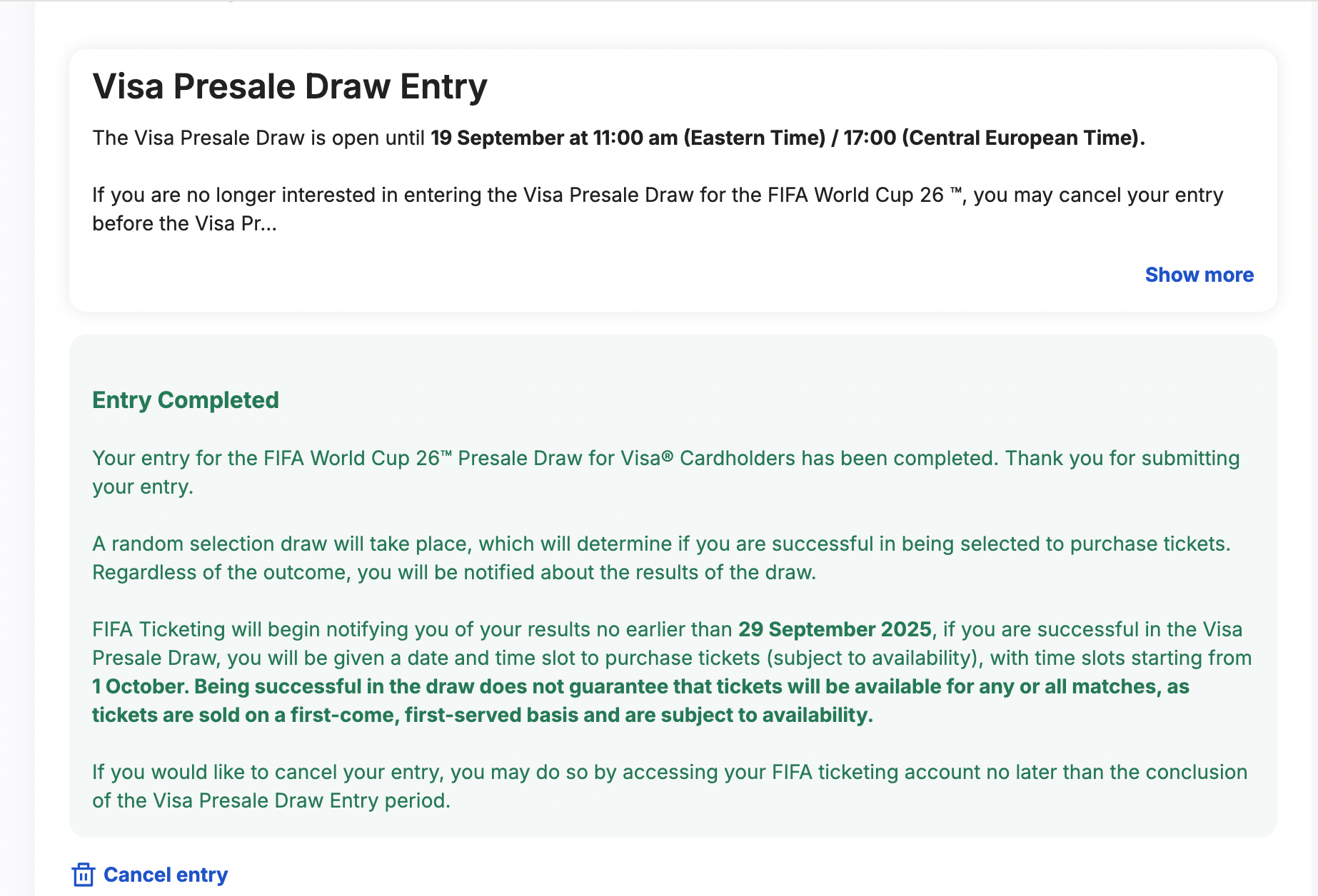 FIFA Visa Presale Draw: How lucky Visa cardholders can score World Cup ...