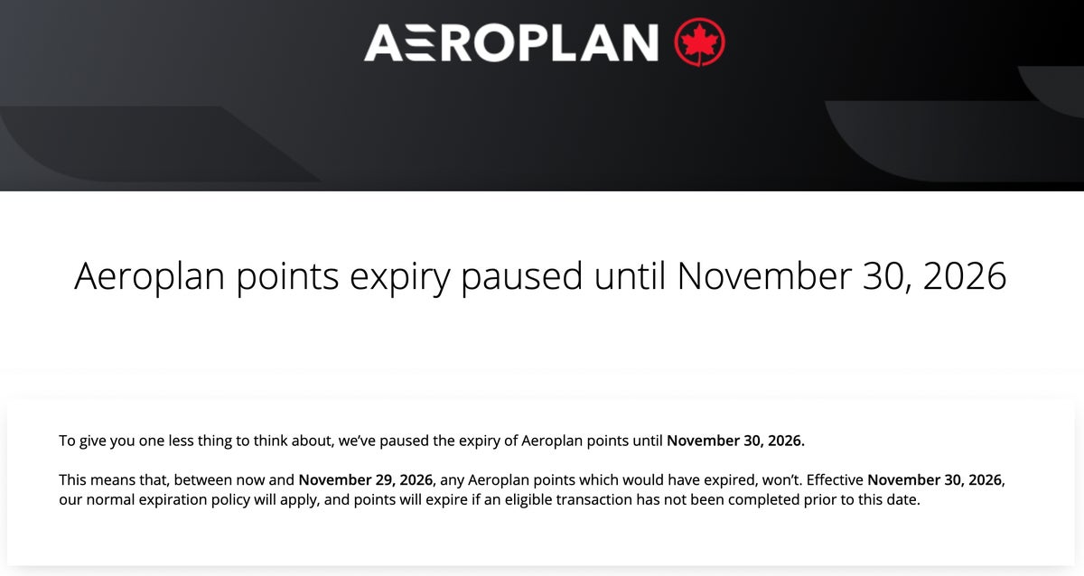 Air Canada Aeroplan to resume points expiration policy - The Points Guy
