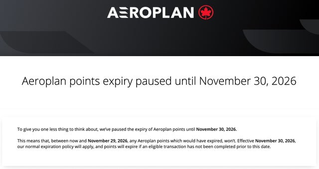 Air Canada Aeroplan to resume points expiration policy - VoyageAround
