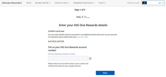 How to transfer Chase points to IHG One Rewards - The Points Guy